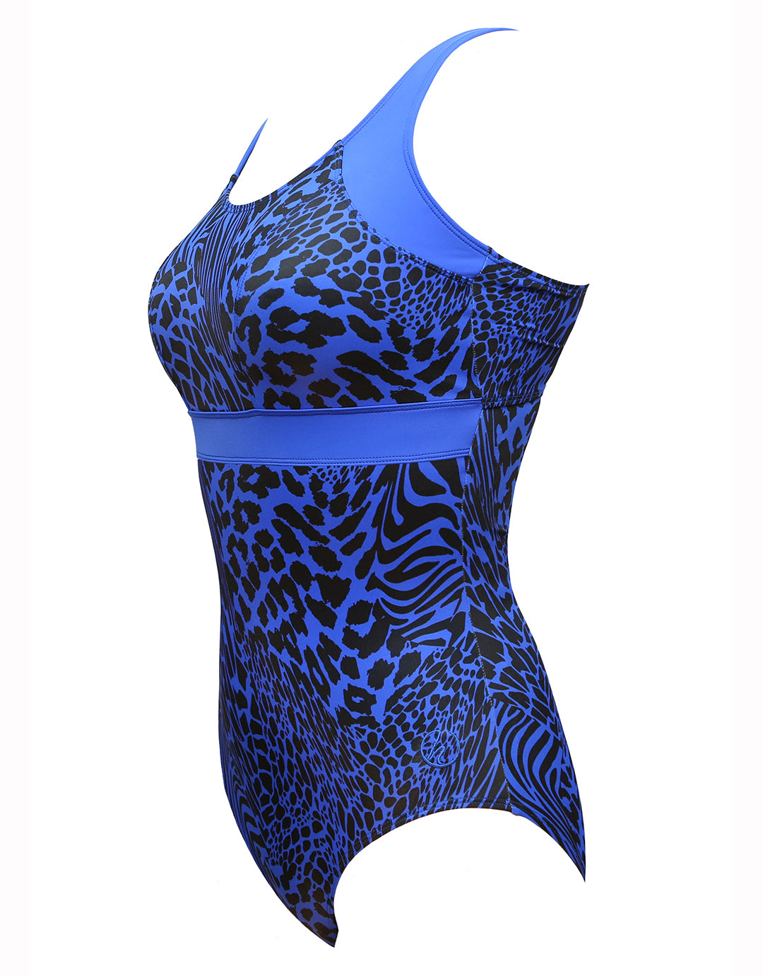 Stella Longer Length Clipback Swimsuit - Blue Savannah – Halocline Swimwear